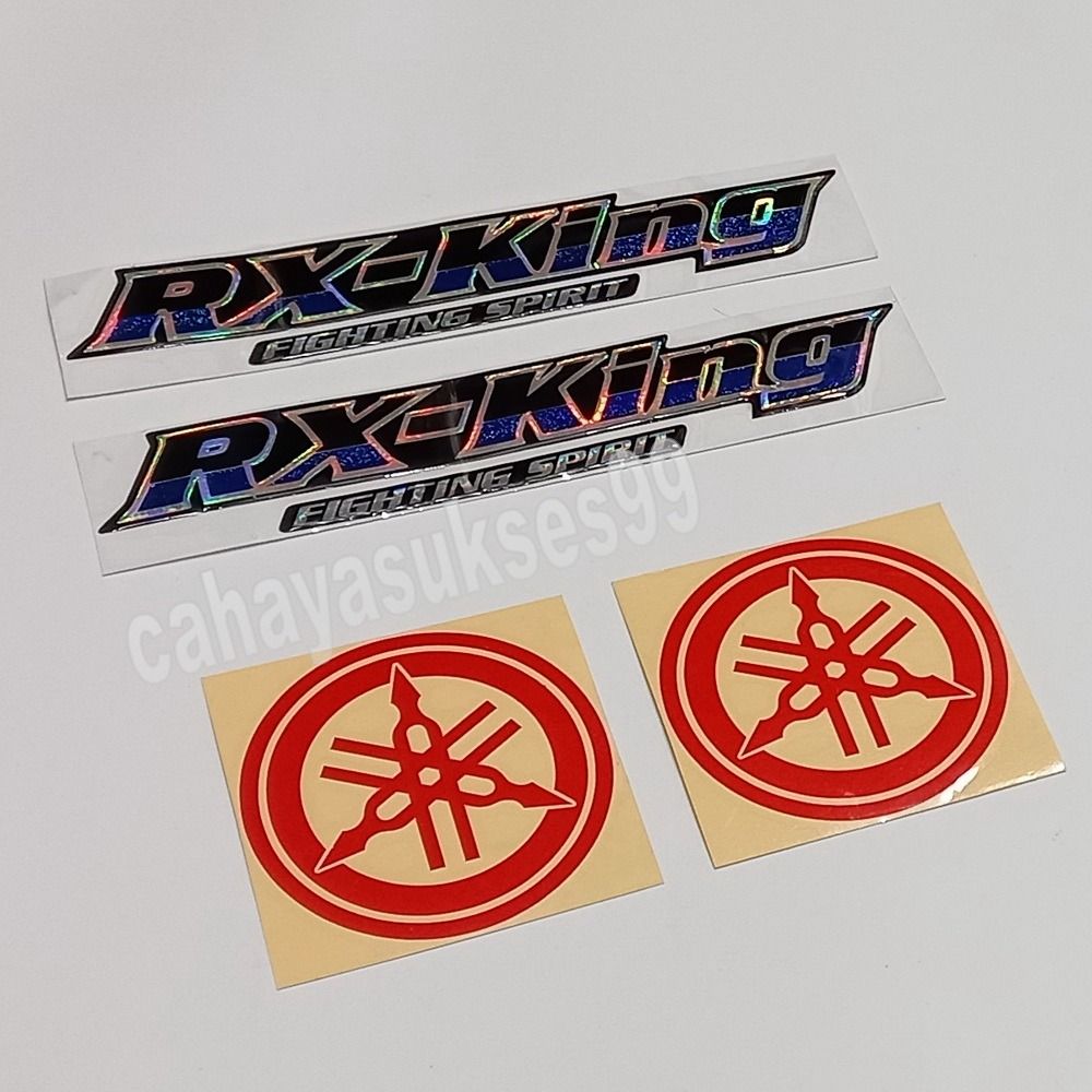 Sticker Timbul YAMAHA RX King Emblem Motor Timbul Cutting Sticker Logo ...