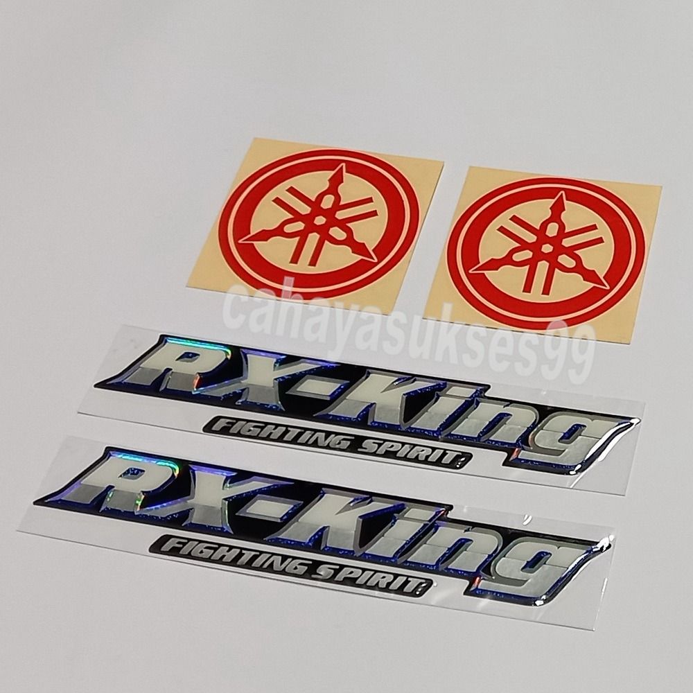 Sticker Timbul YAMAHA RX King Emblem Motor Timbul Cutting Sticker Logo ...