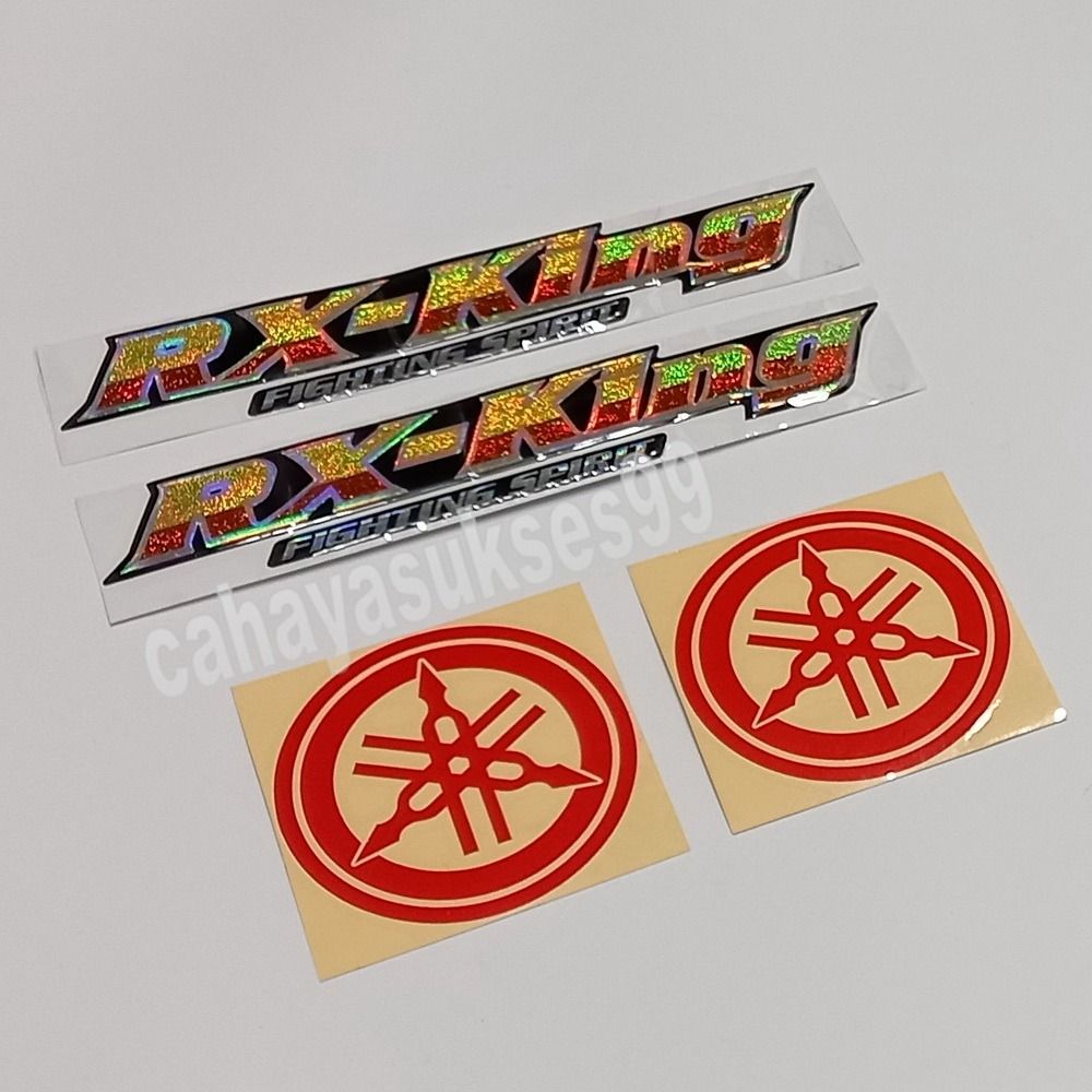 Sticker Timbul YAMAHA RX King Emblem Motor Timbul Cutting Sticker Logo ...