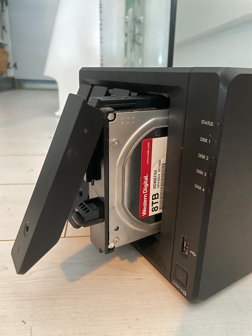 Synology DS918+ NAS with x4 8TB Disks (32TB RAW, 21.8TB Usable with SHR), Computers & Tech ...