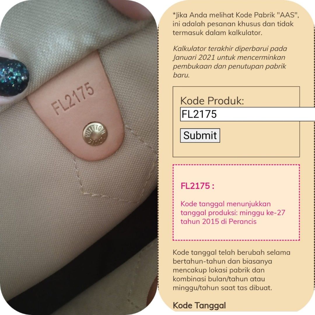 tas LV Bandou Azure, Barang Mewah, Tas & Dompet di Carousell