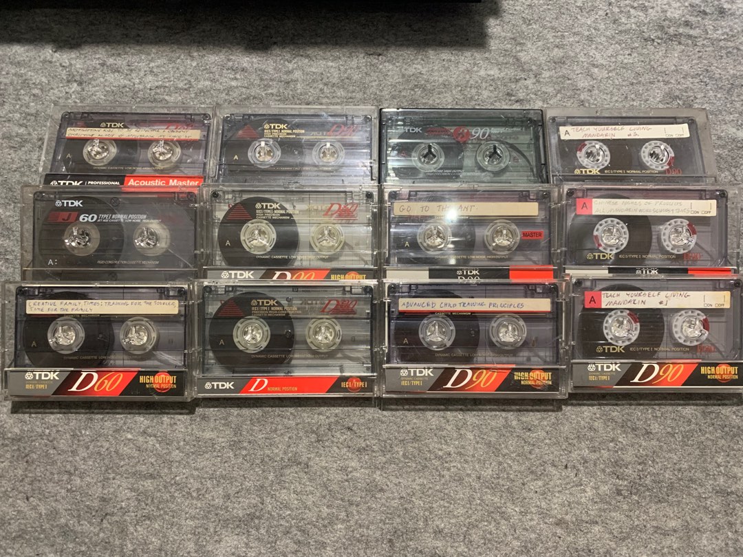 TDK Cassette Tapes Normal Position 12pcs. Pack, Hobbies & Toys, Music ...