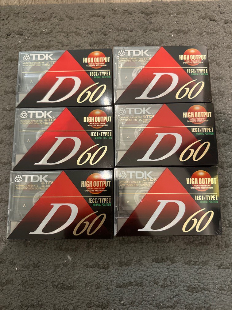 TDK D-60 Cassette Tape, Hobbies & Toys, Music & Media, CDs & DVDs on Carousell