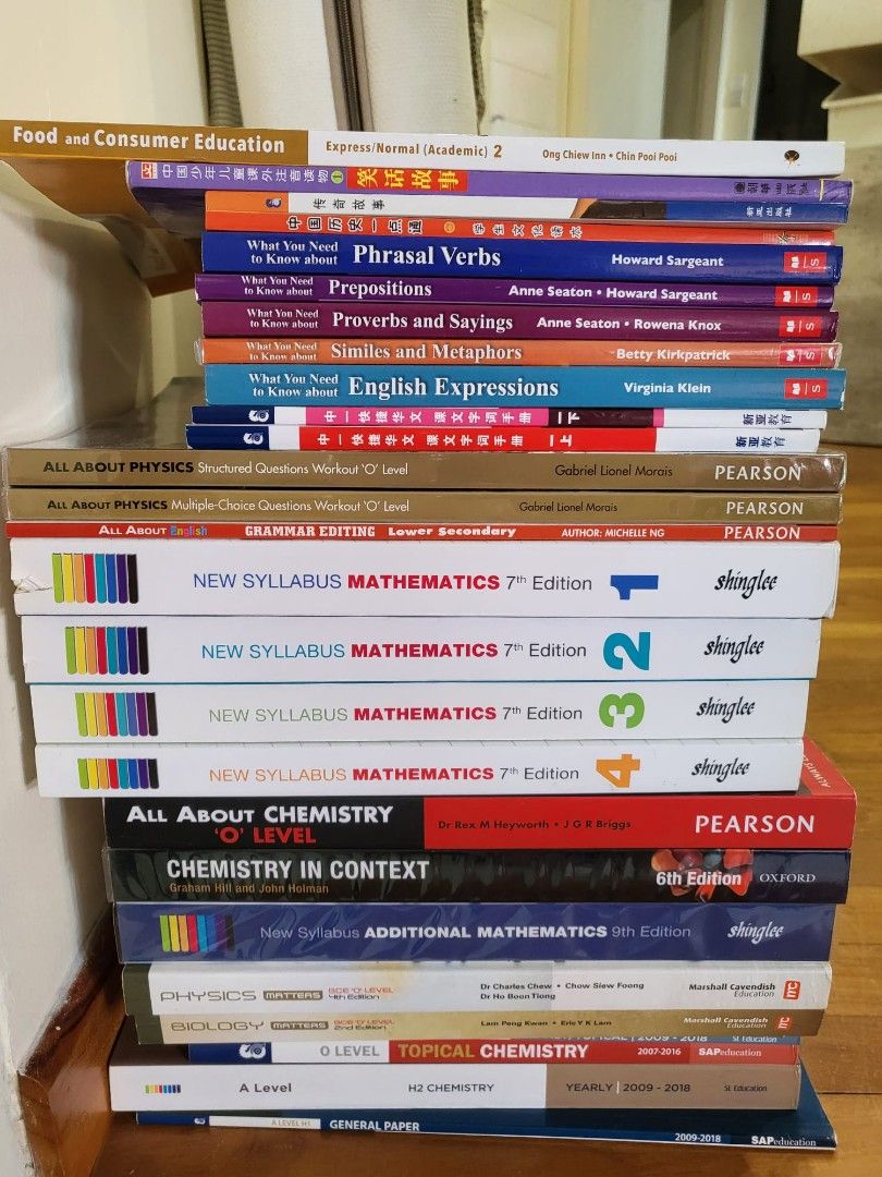 Text books used in Raffles Institution, RJC, Hobbies & Toys, Books ...