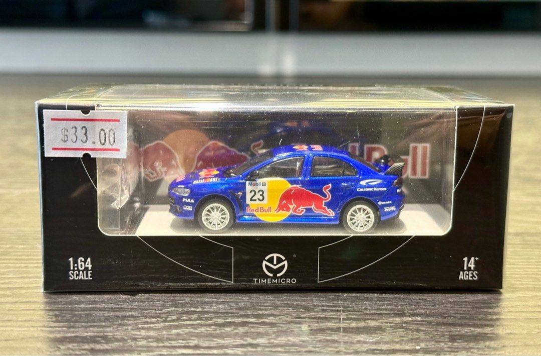 TimeMicro 1/64 Mitsubishi Evolution X. Available in RedBull & Monster ...