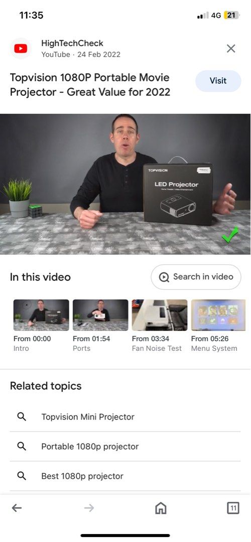 Topvision Home theatre Projector, TV & Home Appliances, TV ...