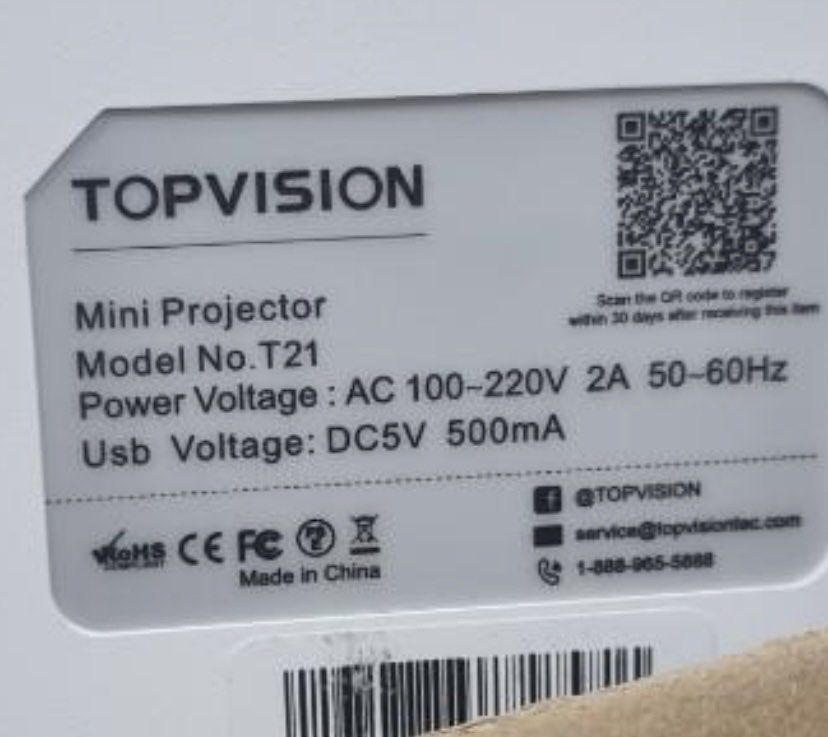 Topvision Home theatre Projector, TV & Home Appliances, TV ...