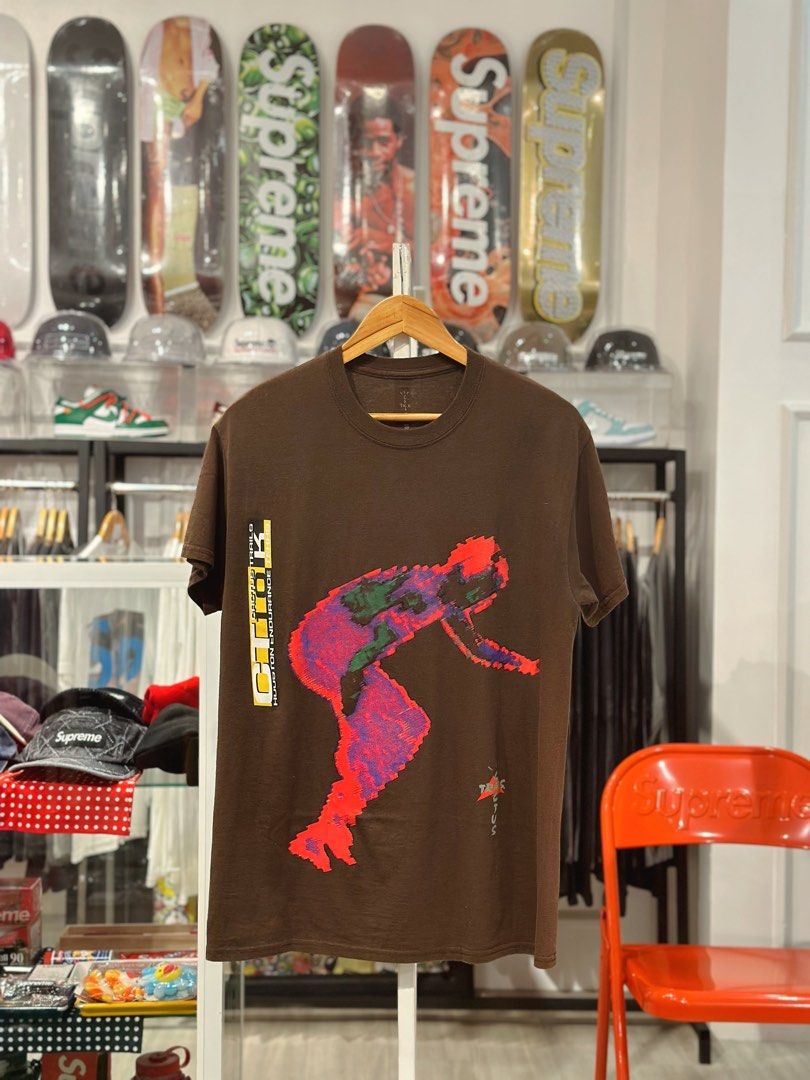 Travis Scott Digital Tee brown, Men's Fashion, Tops & Sets, Tshirts ...