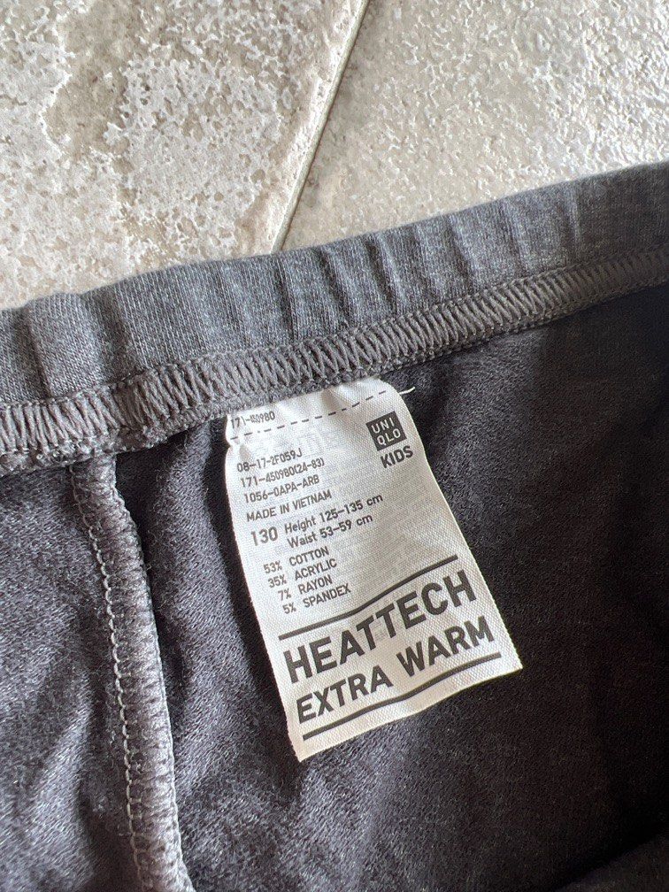 v good condition Uniqlo inner wear kids 130, Babies & Kids, Babies ...