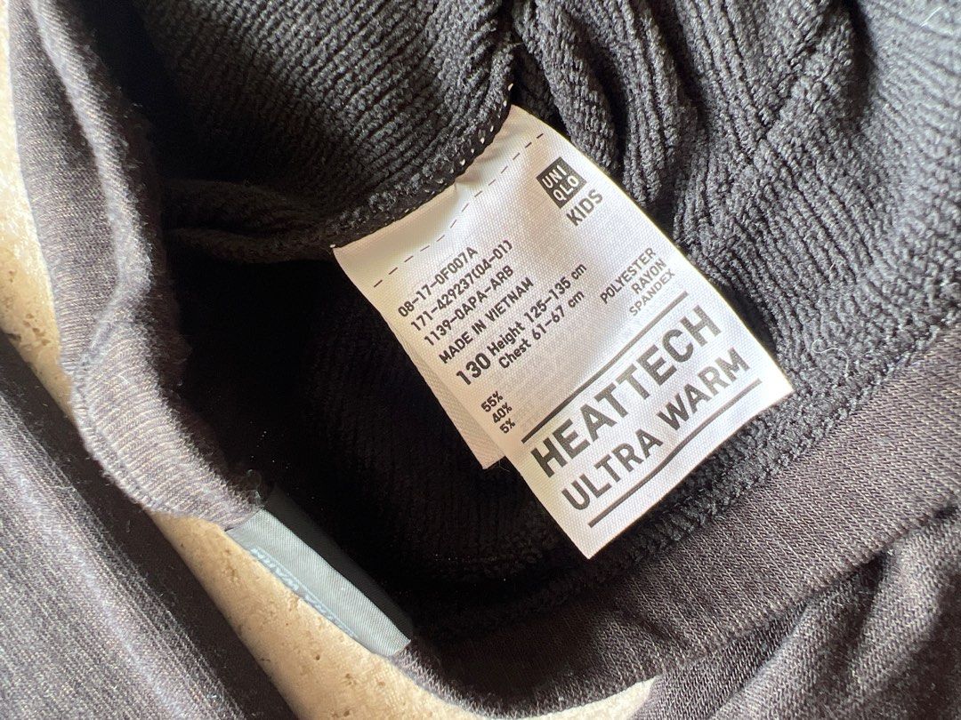 v good condition Uniqlo inner wear kids 130, Babies & Kids, Babies ...