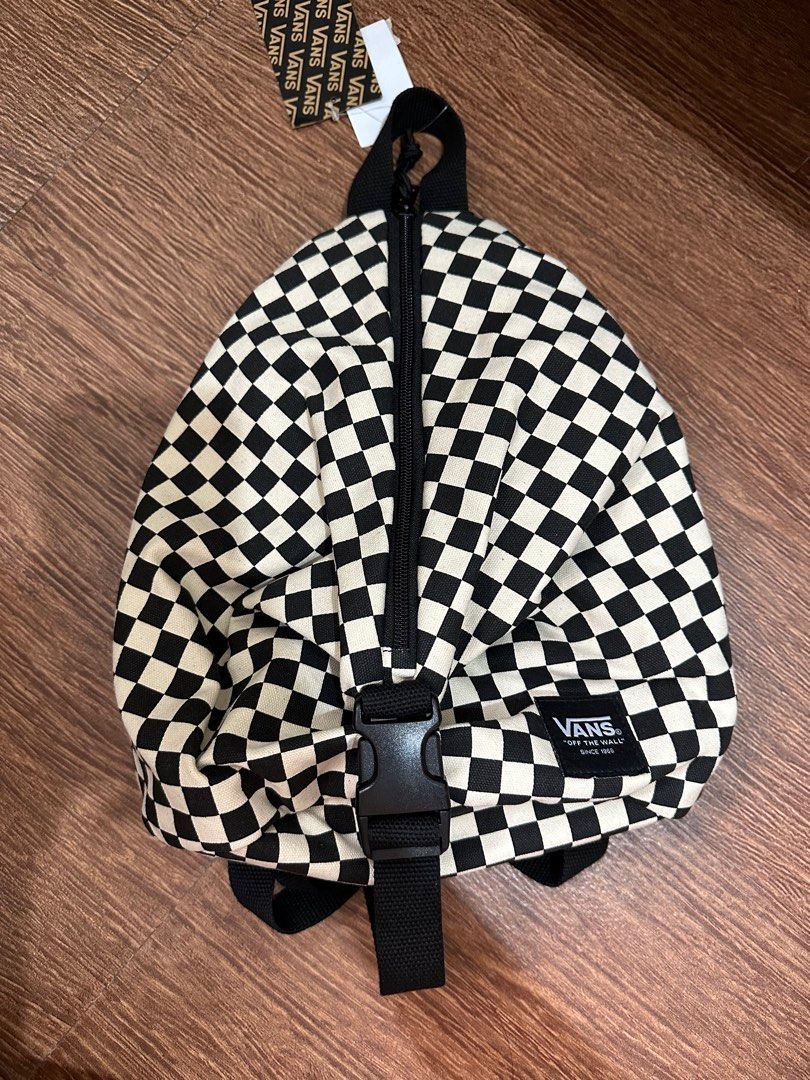 Vans Mini Checkered Backpack, Women's Fashion, Bags & Wallets ...