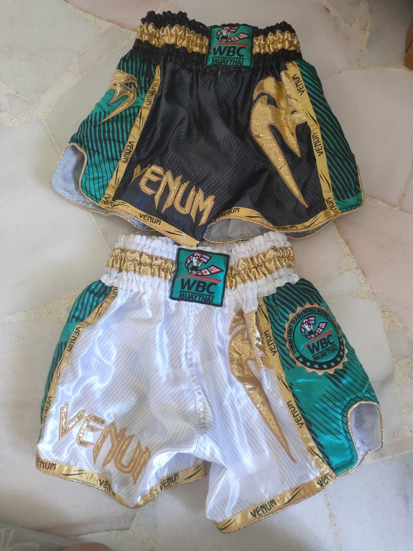 Venum x WBC Muay Thai shorts White / Black Versions (Limited Edition), Sports Equipment, Other ...