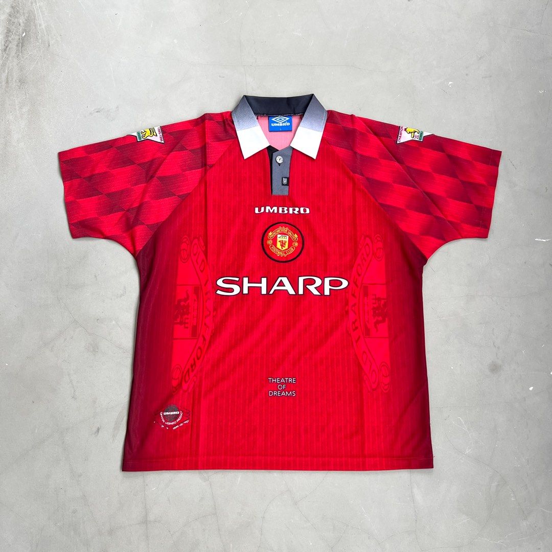 Vintage 1995-1996 Manchester United #10 Beckham Home Kit, Men's Fashion ...