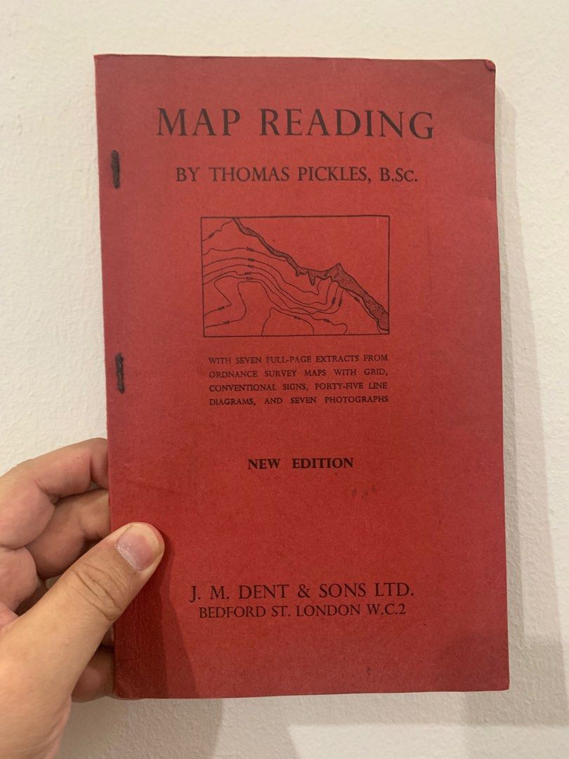 VINTAGE BOOK: Map Reading by Thomas Pickles 1960 RM50, post add RM10, Hobbies & Toys, Books ...