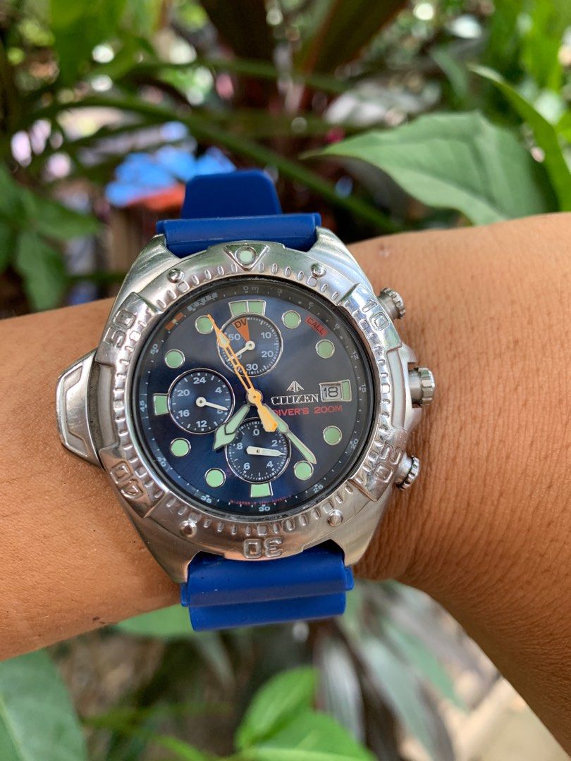 Vintage Citizen Promaster Aqualand Chrono Diver, Men's Fashion, Watches ...