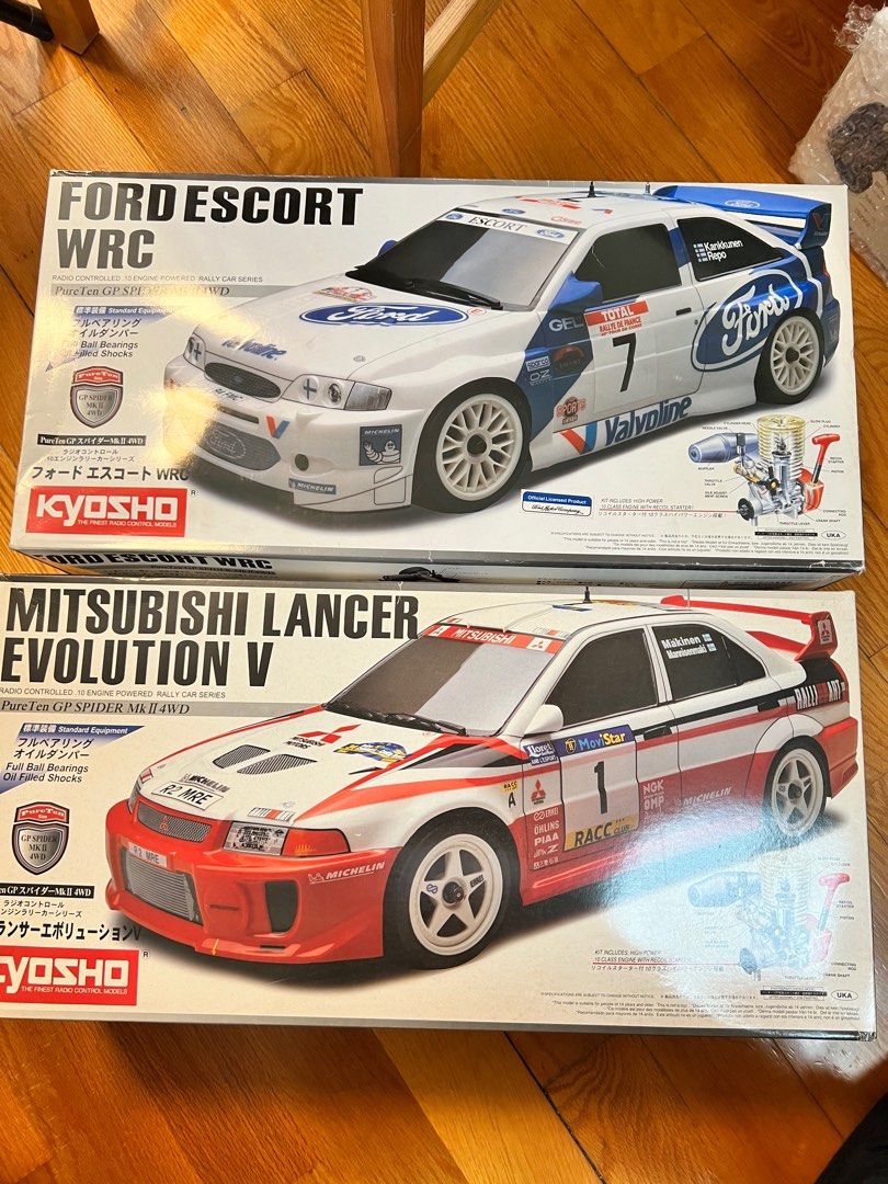 2 kits - Vintage Kyosho 1/10 Nitro RC On Road racing car - PureTen GP ...