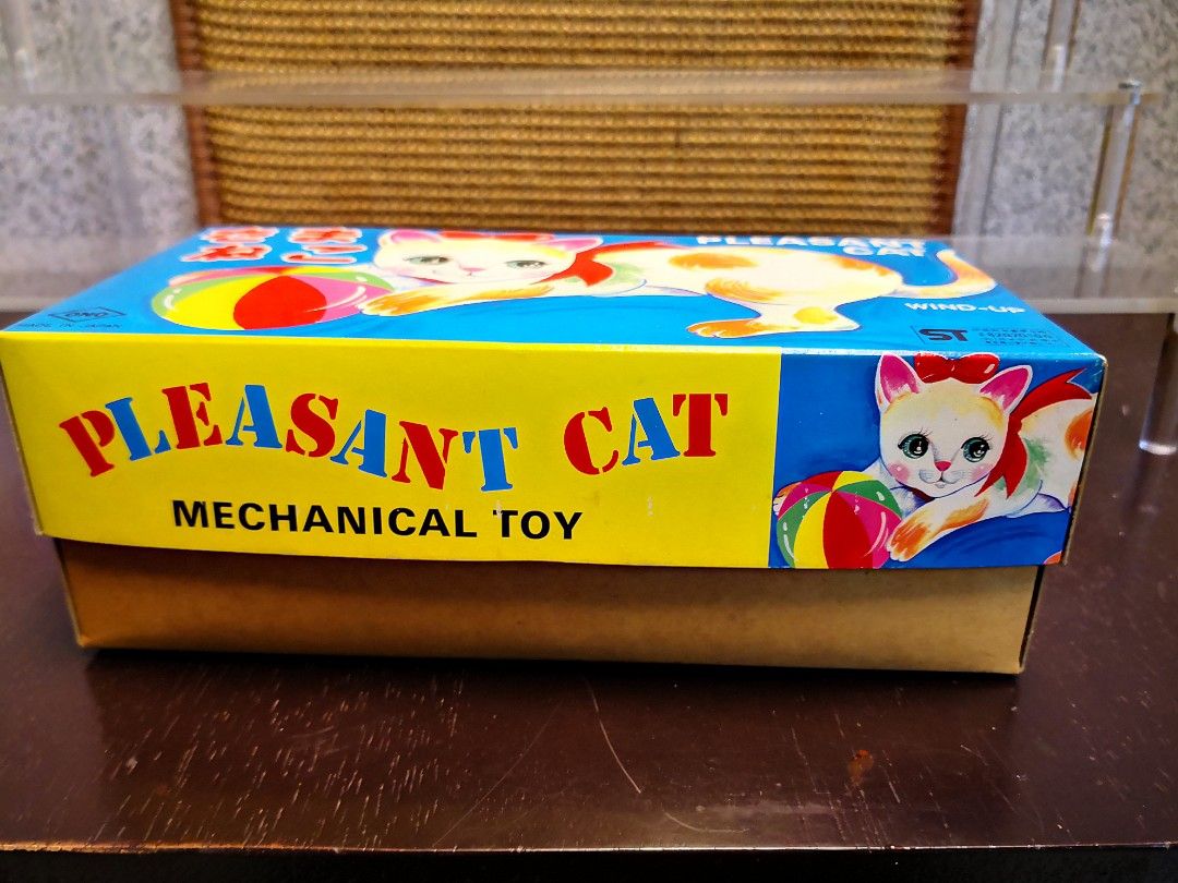 Vintage Mechanical Cat Winding, Hobbies & Toys, Toys & Games on Carousell