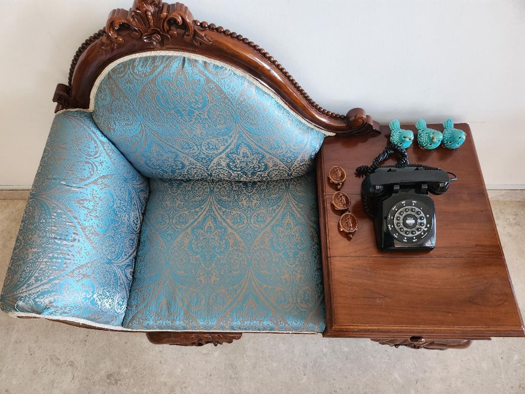 Vintage Telephone Chair / Bench - newly restored, Furniture & Home ...