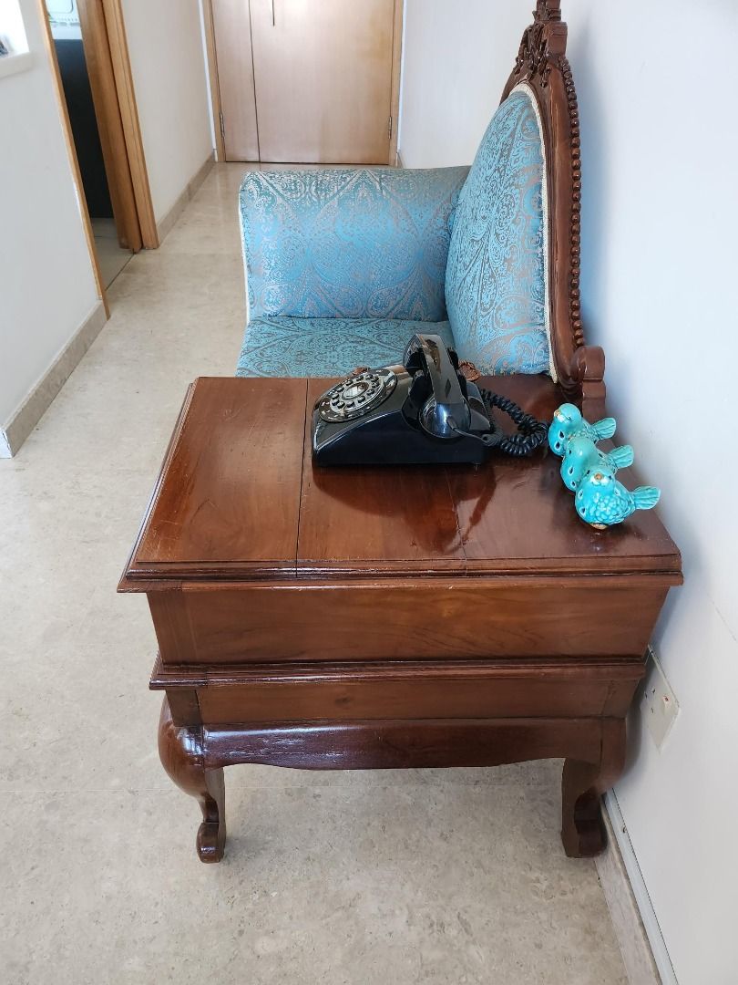 Vintage Telephone Chair / Bench - newly restored, Furniture & Home ...