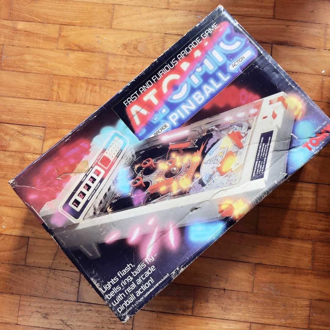 Vintage Tomy Atomic pinball, Hobbies & Toys, Toys & Games on Carousell