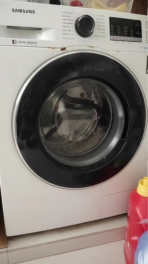 Washing machine , bed and mattress , dining table and chairs , sofa ...