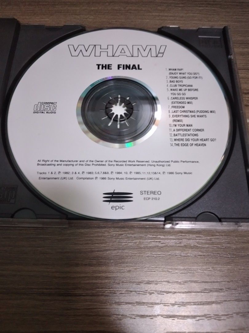 WHAM! THE FINAL CD, 音響器材, 音樂播放裝置 MP3及CD Player - Carousell