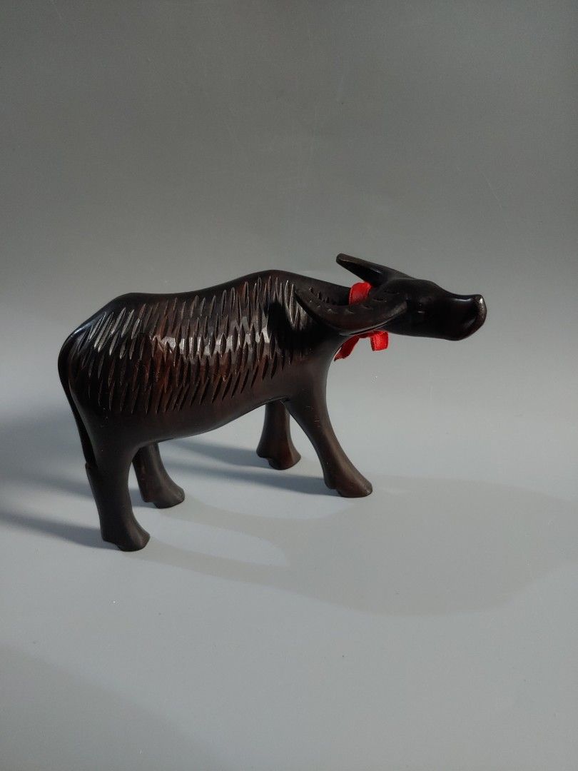 Wooden carved carabao statue, Hobbies & Toys, Memorabilia ...