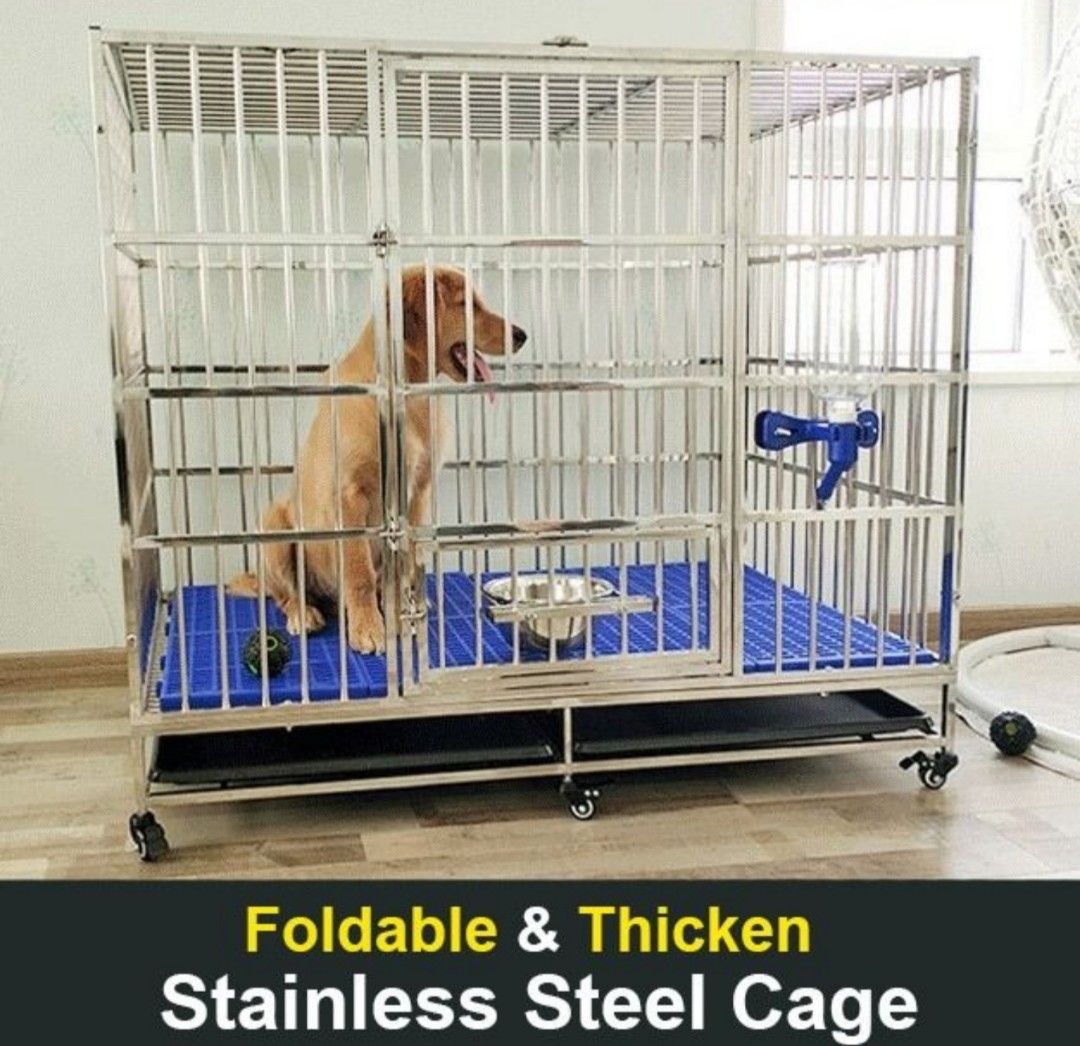 XL size stainless steel cage for your dogs, Pet Supplies, Homes & Other ...