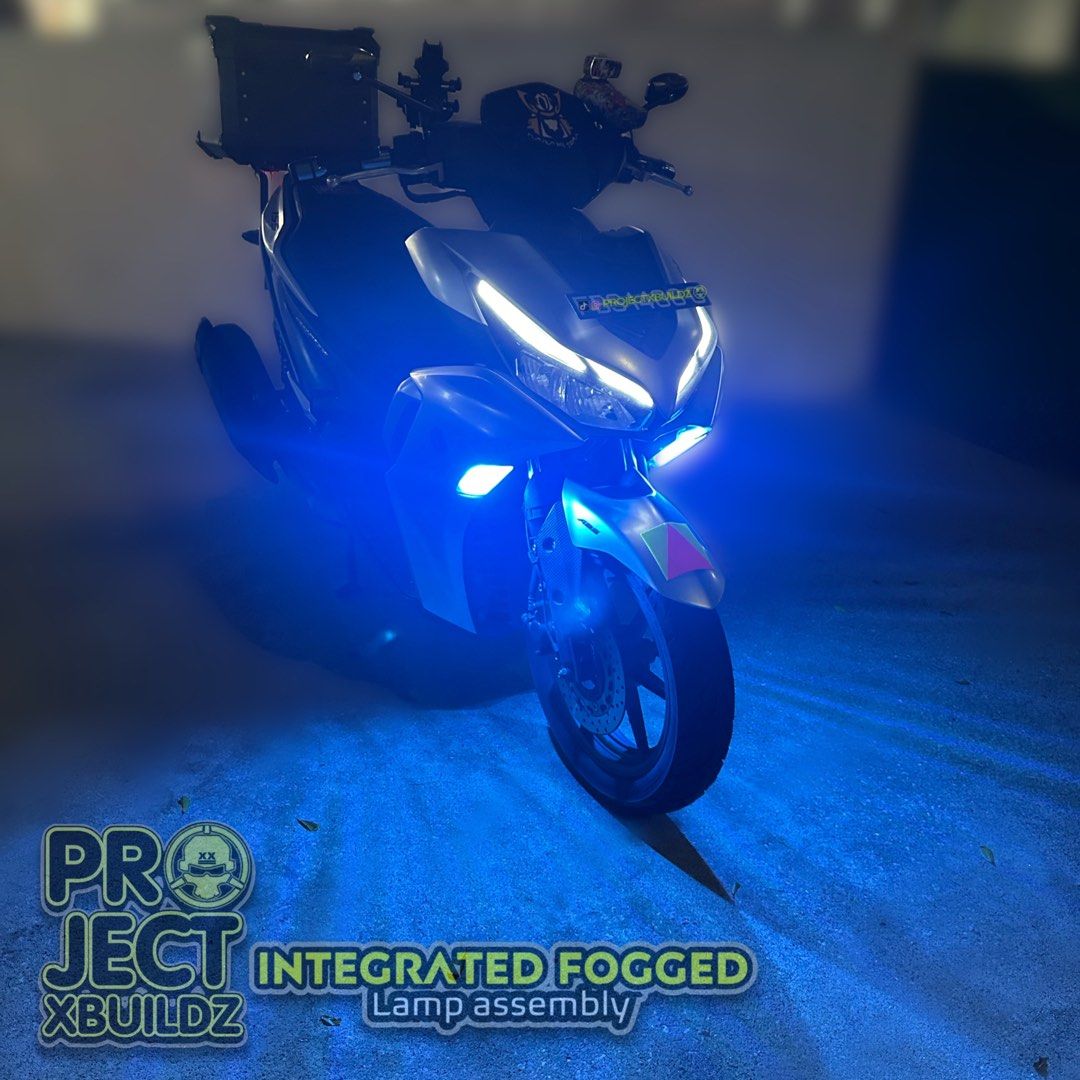 Yamaha Aerox Integrated Foglight, Motorcycles, Motorcycle Accessories ...