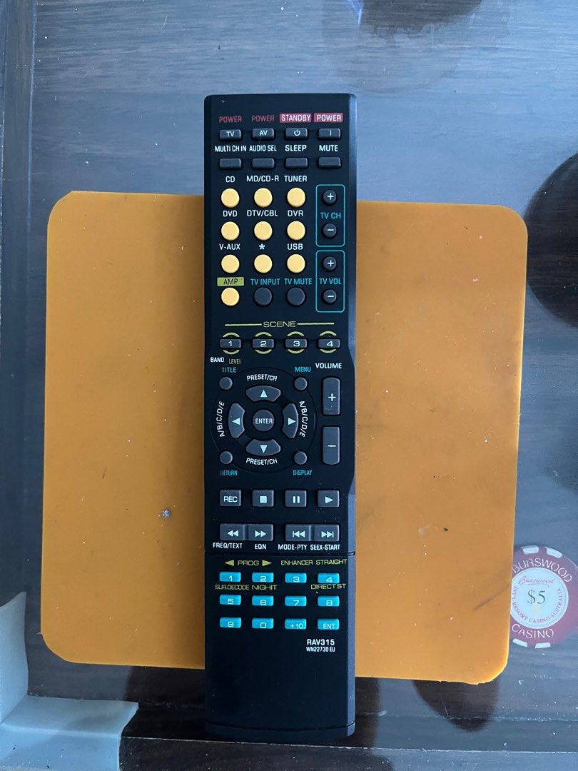 Yamaha RAV315 remote control, TV & Home Appliances, TV & Entertainment ...