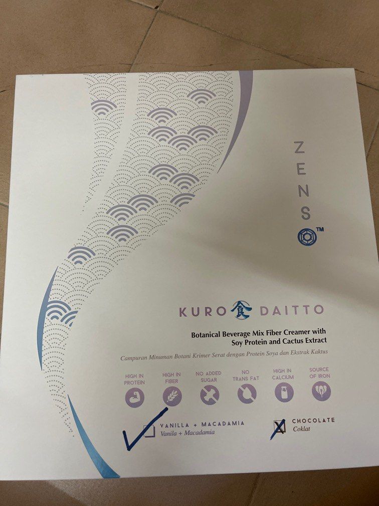 Zenso Kuro Daitto (2packets), Health & Nutrition, Health Supplements ...