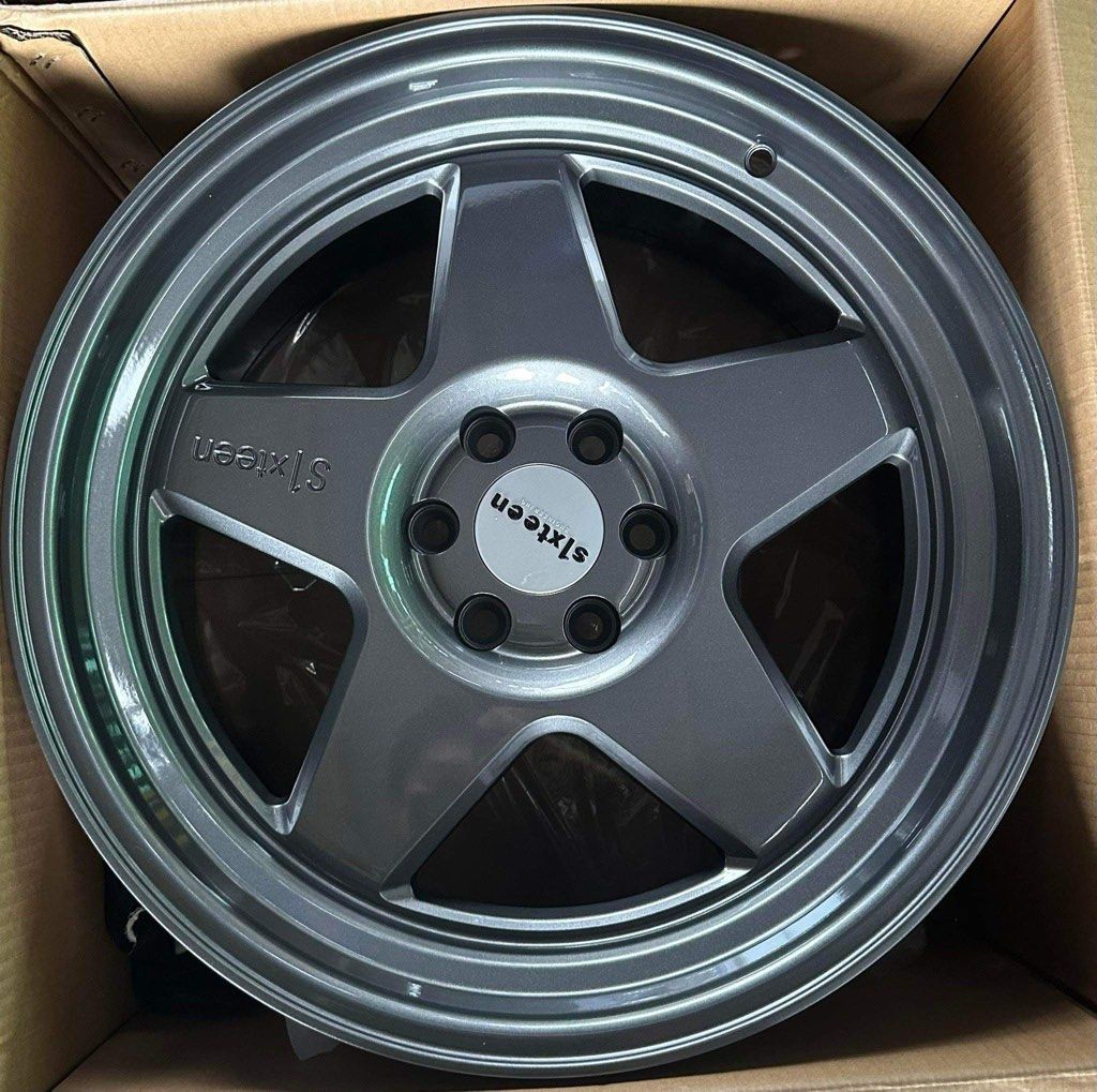 18” Sixteen Engineer SE02 Grey Mags 6Holes pcd 114 Fit navara or terra ...