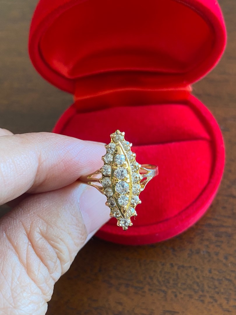 18K Gold Vintage Kana Ring 2.95g, Women's Fashion, Jewelry & Organisers ...