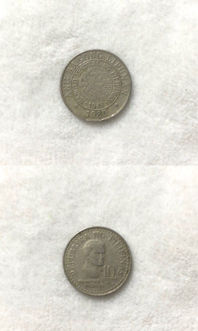 1980 old 10 centavo coin francisco baltasar, Hobbies & Toys ...