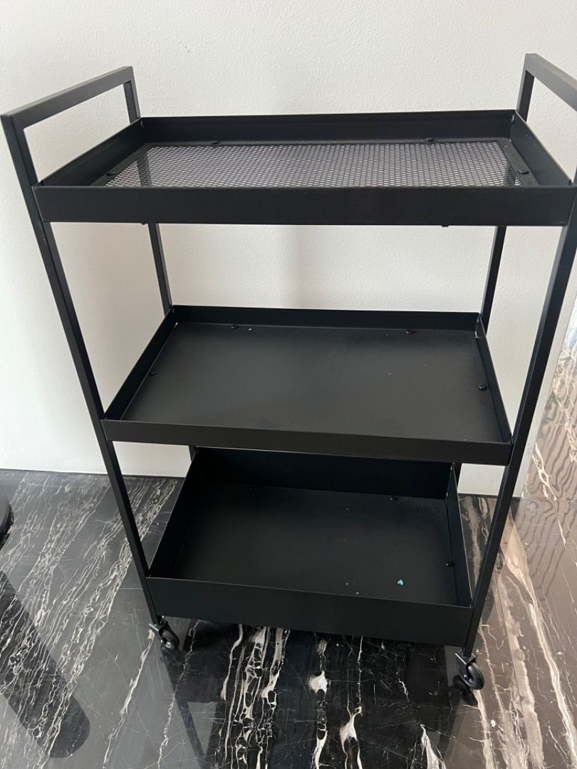3- Tier multi purpose Rack/ Trolley/ Cart with wheels, Furniture & Home ...