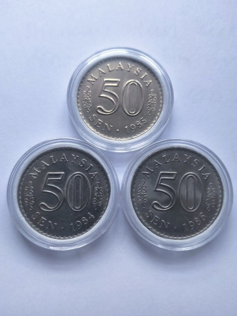50 Sen Parlimen 1984, 1985 & 1986, Hobbies & Toys, Collectibles ...