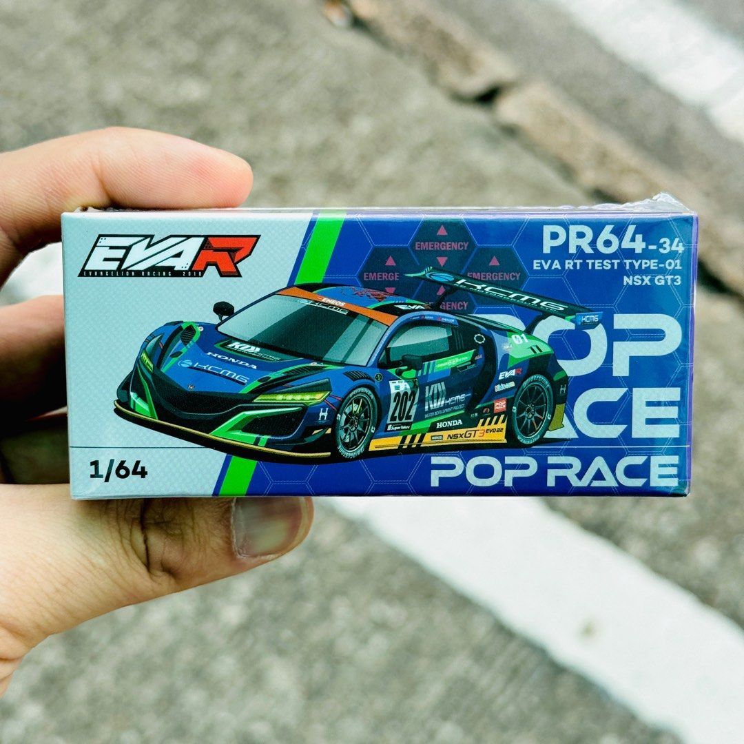 澳門格蘭披治大賽車會場 Pop Race 1:64 Die-cast Model Car Honda NSX GT3 EVO22 EVA RT ...