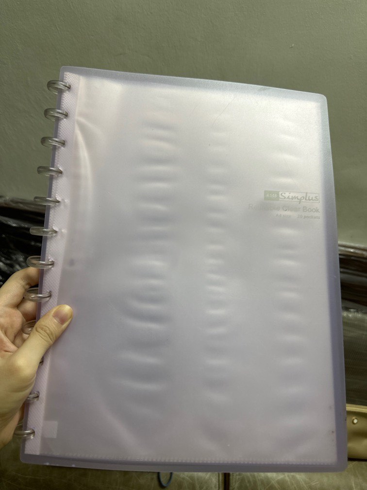 A4 Lilac Clearbook Folder, Hobbies & Toys, Stationary & Craft ...