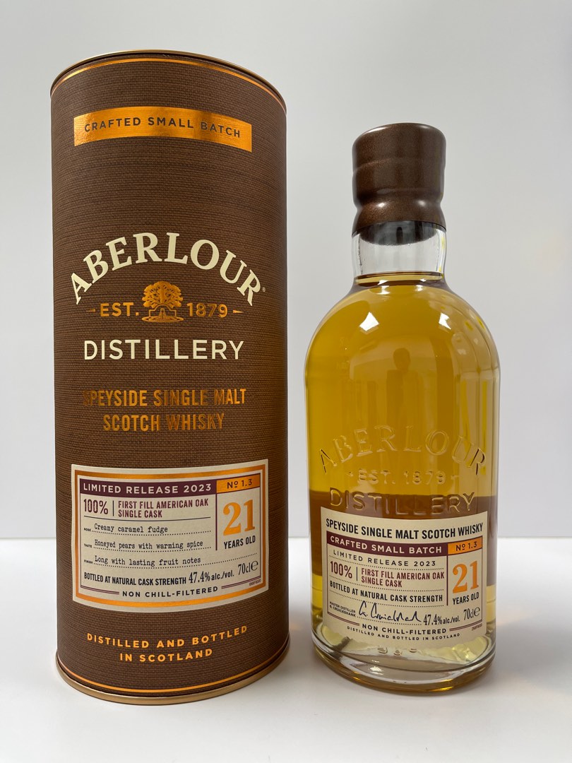 Aberlour 21 Year Old First Fill American Oak #1.3 Single Cask 70cl 47.4 ...