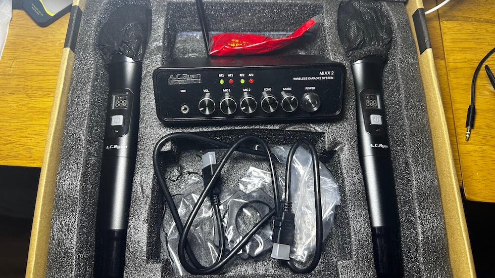 AC Ryan Mixx2 Amp/Mics/Popsical Karaoke Set, Audio, Microphones on ...