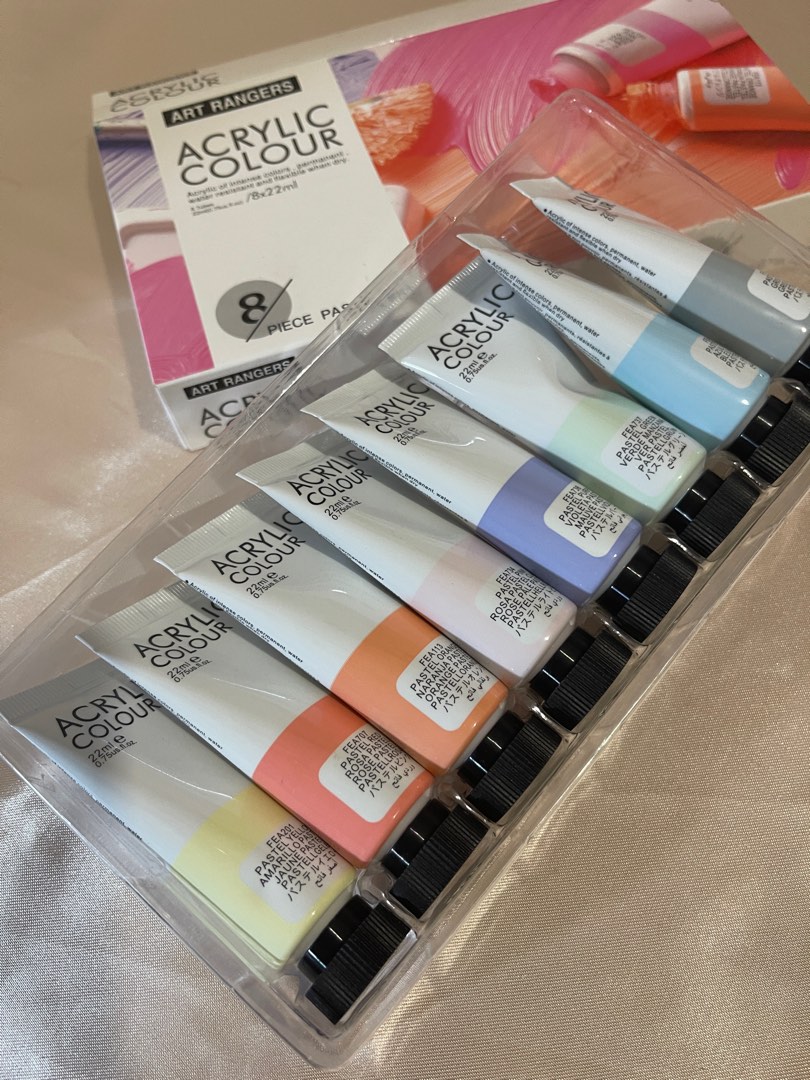 Acrylic Paint Pastel Color Set, Hobbies & Toys, Stationary & Craft ...