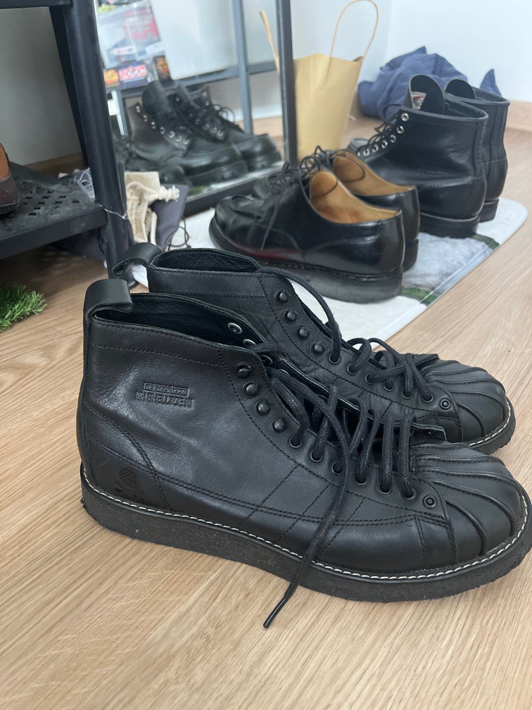 Adidas x Neighborhood Shell Toe hi, Men's Fashion, Footwear, Sneakers ...