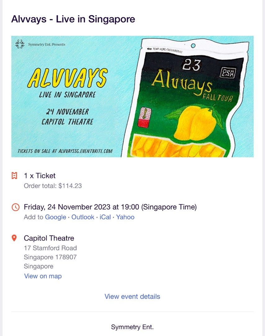 Alvvays Concert Ticket (Cat A - Standing Pit), Tickets & Vouchers ...