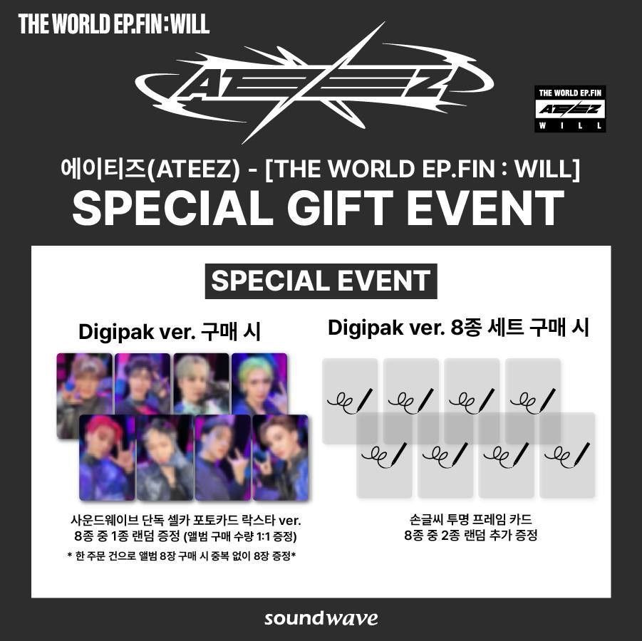 Ateez ep:fin will soundwave pob and digi album, Hobbies & Toys ...