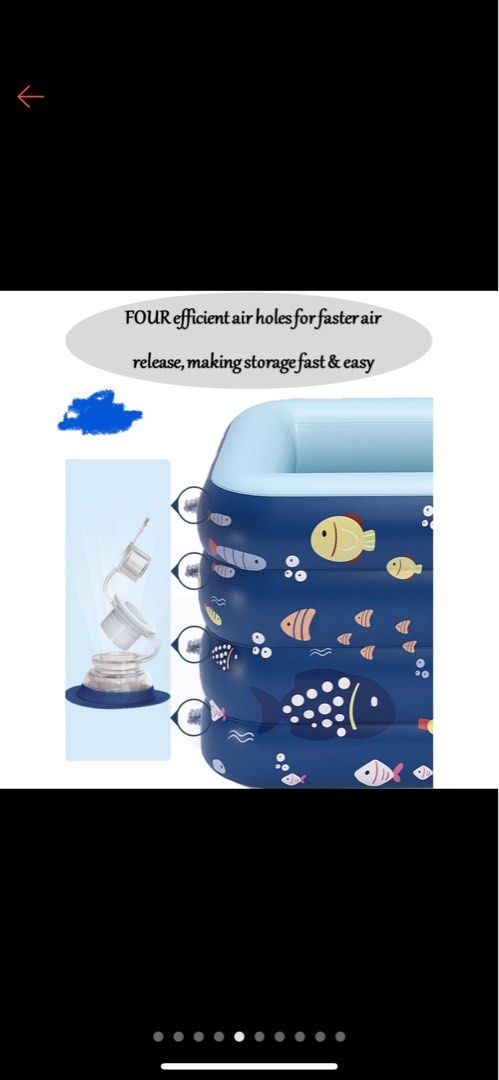 Auto pump inflatable swimming pool, Babies & Kids, Infant Playtime on ...