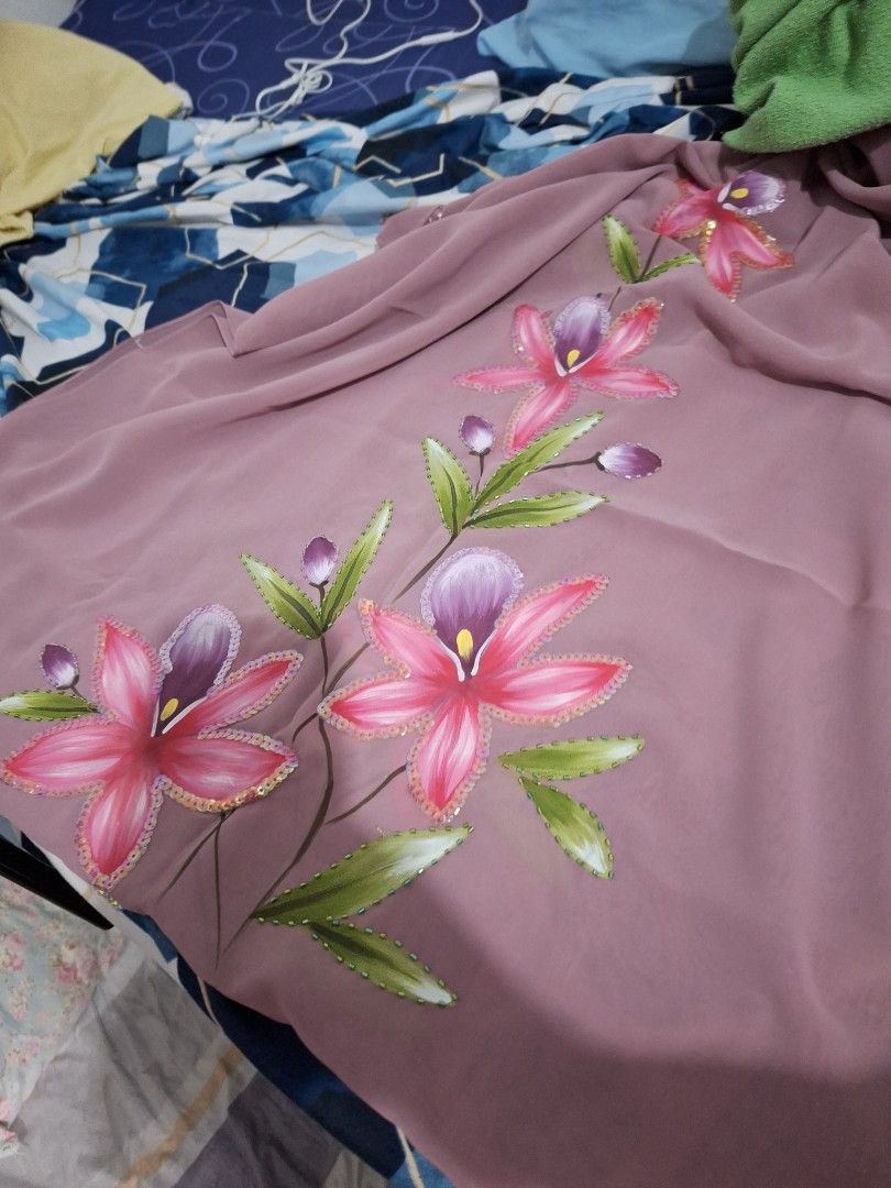 Balabal flower design, Women's Fashion, Tops, Others Tops on Carousell