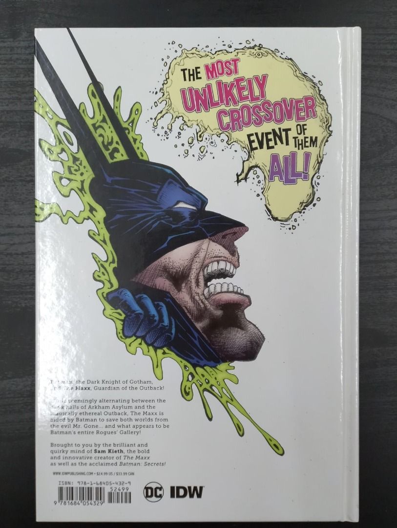 Batman / The Maxx: Arkham Dreams HC (2021, DC/IDW) Sam Keith, Hobbies ...