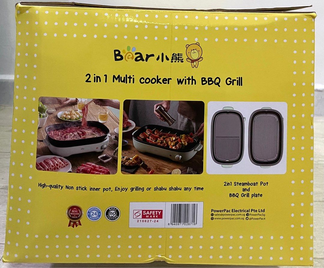 Bear - 2 in 1 multi cooker with BBQ grill, TV & Home Appliances ...
