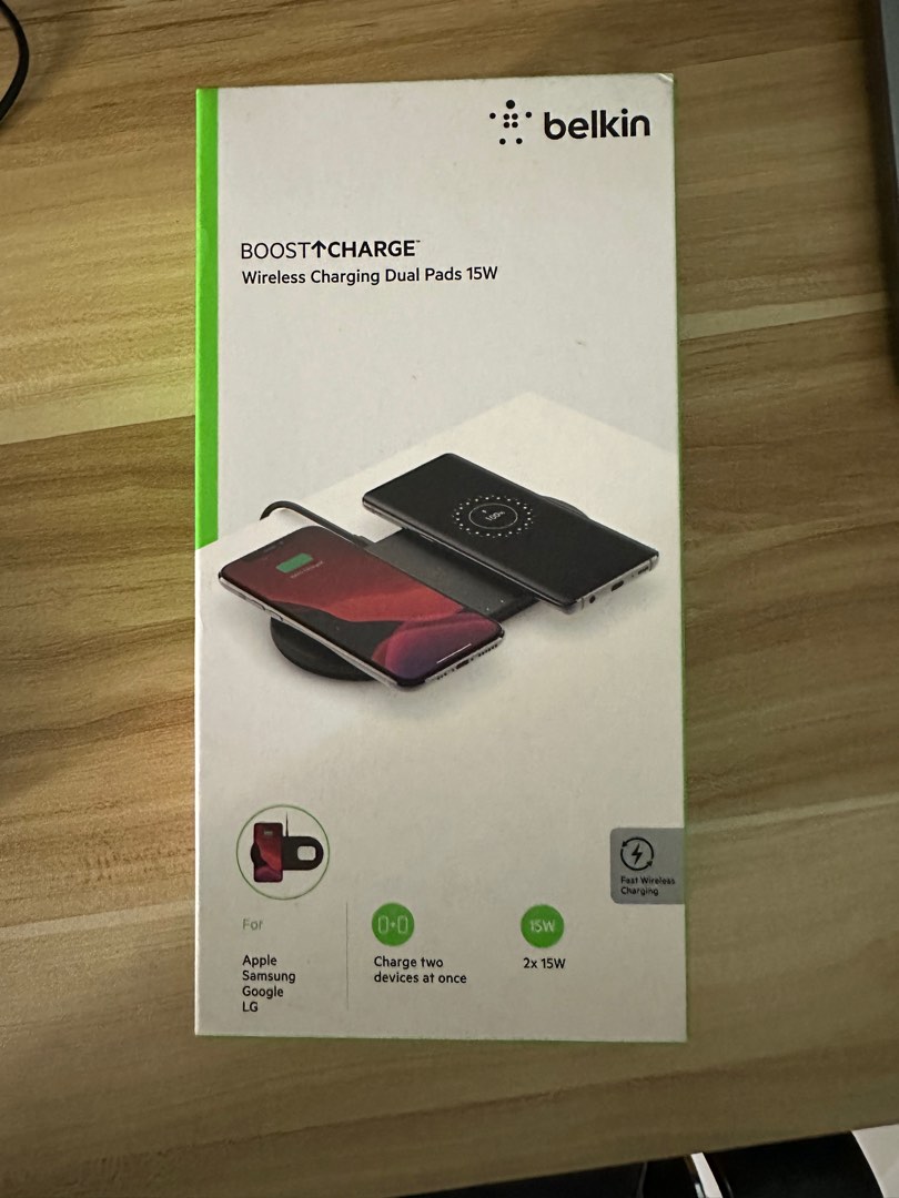 Belkin Wireless Dual Pad 15W, Mobile Phones & Gadgets, Mobile & Gadget ...