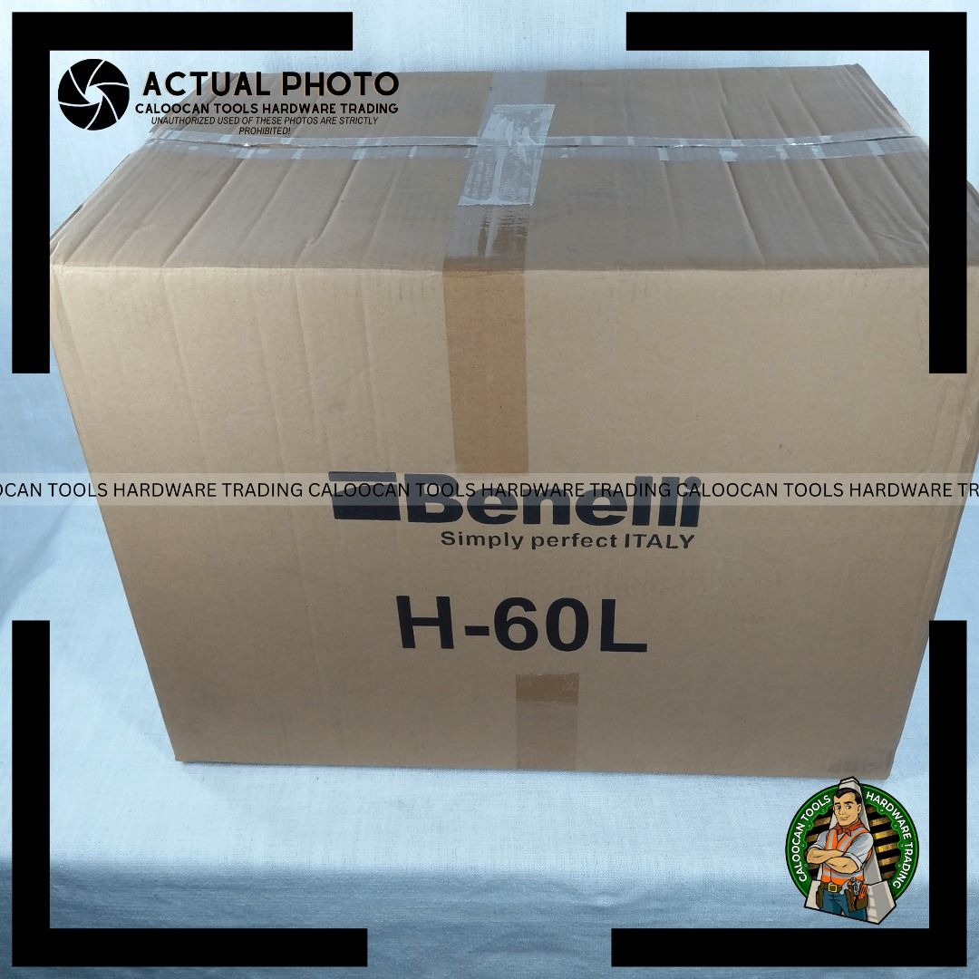 BENELLI Italy Horizontal Bladder Tank / Pressure Tank 60L (BL 60H ...
